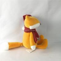 China Christmas Stuffed Fox Short Soft Plush Toy Children'S Companion Doll for sale