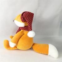 China Christmas Stuffed Fox Short Soft Plush Toy Children'S Companion Doll for sale