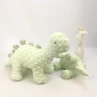 China Lovely Minky Dots Stuffed Animal Toys Kids Christmas Gifts Skin Friendly Bubble Velvet Dinosaur for sale
