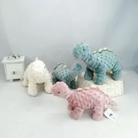 China Lovely Minky Dots Stuffed Animal Toys Kids Christmas Gifts Skin Friendly Bubble Velvet Dinosaur for sale