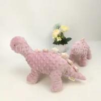 China Lovely Minky Dots Stuffed Animal Toys Kids Christmas Gifts Skin Friendly Bubble Velvet Dinosaur for sale