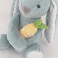 China Easter Gift Stuffed Animal Toy Bunny Holding A Carrot Soft Lovely Long Ears Plush Rabbit Toys for sale