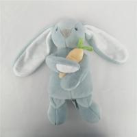 China Easter Gift Stuffed Animal Toy Bunny Holding A Carrot Soft Lovely Long Ears Plush Rabbit Toys for sale