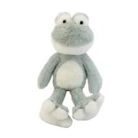 China Creative Fluffy Soft Frog Stuffed Animal Gift Toy Hand Craft Green Plush Frog Toy ODM OEM for sale