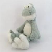 China Creative Fluffy Soft Frog Stuffed Animal Gift Toy Hand Craft Green Plush Frog Toy ODM OEM for sale