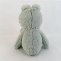 China Creative Fluffy Soft Frog Stuffed Animal Gift Toy Hand Craft Green Plush Frog Toy ODM OEM for sale