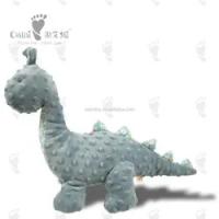 China Custom Cute Green Dinosaur Plush Toy 36cm Infant Sleeping Soft Toys for sale