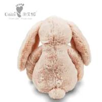 China ODM OEM PP Cotton Custom Stuffed Animal Rabbit Toy Light Red Long Girls Cute Doll Toy for sale