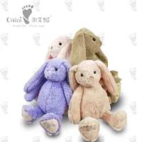 China ODM OEM PP Cotton Custom Stuffed Animal Rabbit Toy Light Red Long Girls Cute Doll Toy for sale