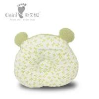 China ODM OEM Custom Animal Infant Head Pillow Newborn Soft Frog 100% Cotton Breathable Baby Pillow for sale