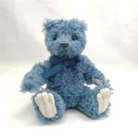 China Custom Embroidered Logo Soft Stuffed Plush Joint Teddy Bear Toy Movable Arms And Legs for sale