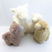 China Soft Standing Creative Plush Llama Alpaca Toy Custom Safe Kids Playing Embroidery Doll for sale