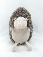 China OEM ODM Soft Plush Toy Small Animal Warm Color Cute Hedgehog Christmas Gift Toy for sale
