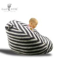 China OEM ODM Plush Black White Stripe Gifts Stuffed Toy EN71 Soft Child Friendly Baby Chair for sale