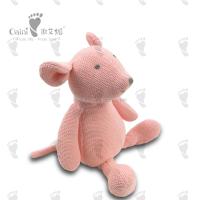 China ODM OEM Handmade Custom Mouse Toy Kids Birthday Gifts Soft Cute Stuffed Knitted Animal Toys for sale
