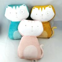 China Comfortable Stuffed Animal Pillow Home Decoration Super Soft Stuffed Plush Cat To Kids Cute for sale