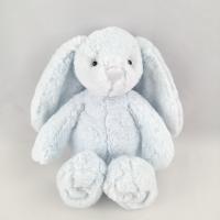 China Child Friendly Soft Animal Toys Plush White Black Bunny Baby Infant Stuffed Animal Gift Toys for sale