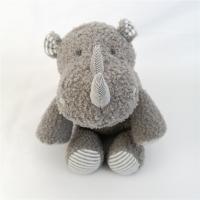 China Velvet Plush Rhinoceros Lovely Toy Children Stuffed Animal Rhinoceros Doll for sale
