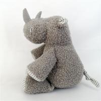 China Velvet Plush Rhinoceros Lovely Toy Children Stuffed Animal Rhinoceros Doll for sale