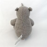 China Velvet Plush Rhinoceros Lovely Toy Children Stuffed Animal Rhinoceros Doll for sale