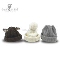 China ODM OEM Cheap Wholesale Custom Kids Beanie 0-1 Years Old Brown Deer Hats Baby Cute Autumn Winter Hats for sale