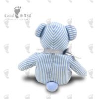 China OAINI ODM OEM Custom Striped Teddy Bear Cotton Stuffed Bear Toys EN71 for sale