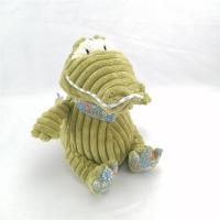 China ODM OEM Factory OAINI Brand Plush Striped Velvet Green Crocodile Animal Toy for sale