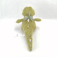 China ODM OEM Factory OAINI Brand Plush Striped Velvet Green Crocodile Animal Toy for sale