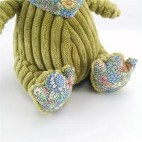 China ODM OEM Factory OAINI Brand Plush Striped Velvet Green Crocodile Animal Toy for sale