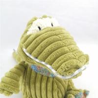 China ODM OEM Factory OAINI Brand Plush Striped Velvet Green Crocodile Animal Toy for sale