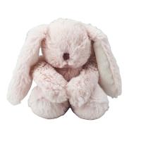 China EN71 Custom Size Cute Infant Comforter Soft Skin Friendly Stuffed Bunny Toy Kids Christmas Gift for sale