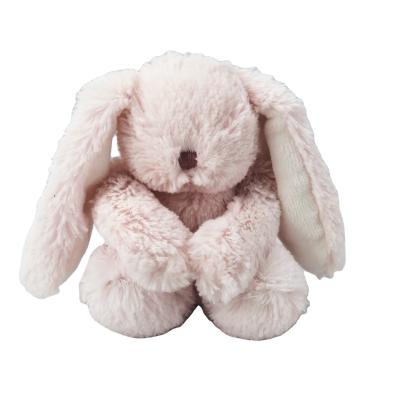 China EN71 Custom Size Cute Infant Comforter Soft Skin Friendly Stuffed Bunny Toy Kids Christmas Gift for sale
