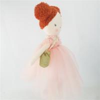China PP Cotton Stuffed Toys Soft Fabric To Create Chinese Suit Girl for sale