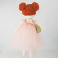 China PP Cotton Stuffed Toys Soft Fabric To Create Chinese Suit Girl for sale