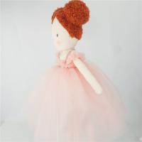 China PP Cotton Stuffed Toys Soft Fabric To Create Chinese Suit Girl for sale