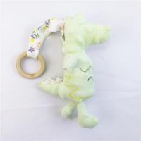 China Plush Educational Baby Soft Crocodile Rattle For Infant Baby Plush Animal Rattle ODM OEM Custom for sale