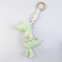 China Plush Educational Baby Soft Crocodile Rattle For Infant Baby Plush Animal Rattle ODM OEM Custom for sale