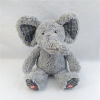 China Baby Stuffed Soft Animal Elephant Movement Toys Children Christmas Musical Elephant Toy for sale