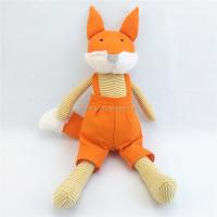 China OEM ODM Custom Plush Fox Toy Can Change Cloth PP Cotton Cute Kids Play Plush Animal for sale