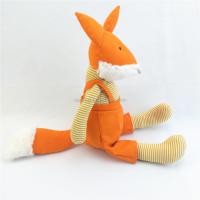 China OEM ODM Custom Plush Fox Toy Can Change Cloth PP Cotton Cute Kids Play Plush Animal for sale