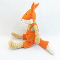 China OEM ODM Custom Plush Fox Toy Can Change Cloth PP Cotton Cute Kids Play Plush Animal for sale