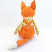 China OEM ODM Custom Plush Fox Toy Can Change Cloth PP Cotton Cute Kids Play Plush Animal for sale