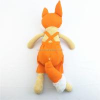 China OEM ODM Custom Plush Fox Toy Can Change Cloth PP Cotton Cute Kids Play Plush Animal for sale