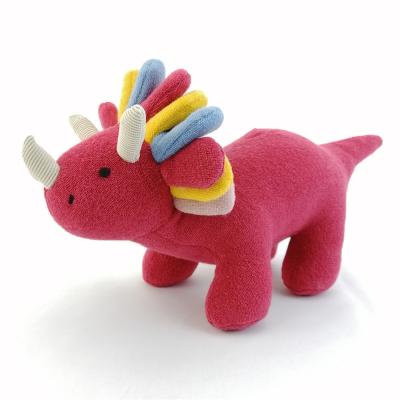 China Custom Plush Kids Playing Dinosaur Doll Birthday Gifts Micro Terry Stuffed Dinosaur Plush Toy for sale