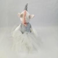 China Custom Size Stuffed Animal Toy Plush Unicorn Wearing TuTu Dress for sale