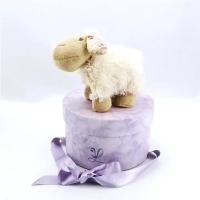 China Foldable Super Soft Small Baby Sheep Toy Lovely Creative  Plush Lamb Toy Office Desk Home Decoration for sale