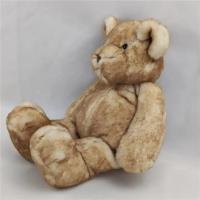 China Super Soft Fabric Style Cute Plush Toy Brown Stuffed Teddy Bear Gift PP Cotton Fillings for sale