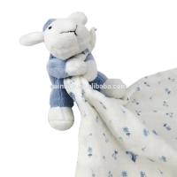 China ODM OEM Animal Shape   Skin-Friendly Gauze Infant Toys Baby Sheep Newborn Comforter for sale