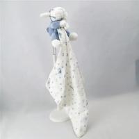 China ODM OEM Animal Shape   Skin-Friendly Gauze Infant Toys Baby Sheep Newborn Comforter for sale