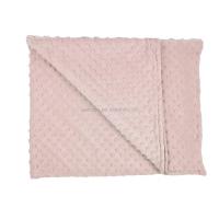 China Custom Super Soft Wave Point Winter Autumn Minky Dots Blanket For Children ODM OEM for sale